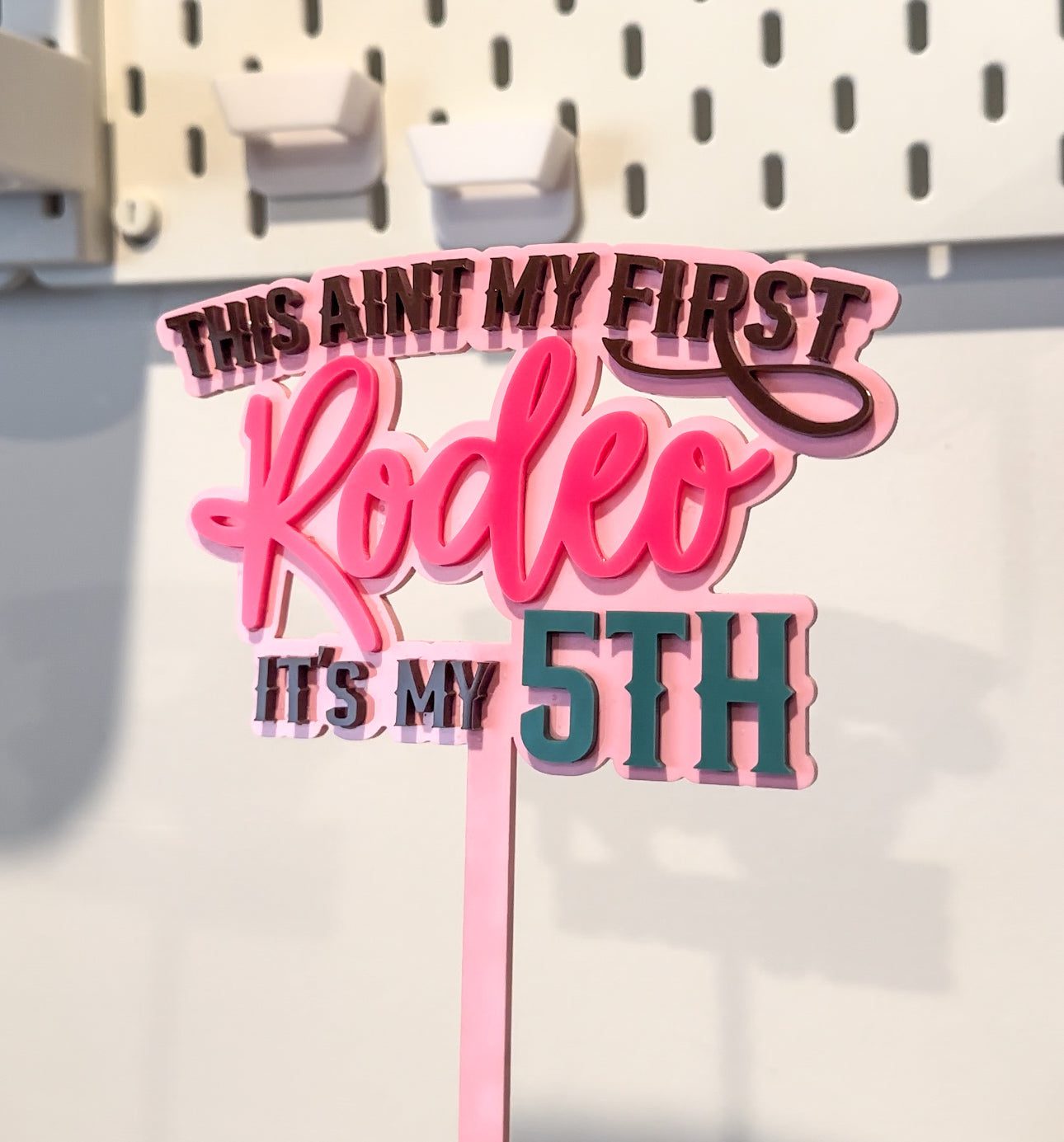 My Rodeo Theme Cake Topper | Hello Acrylic